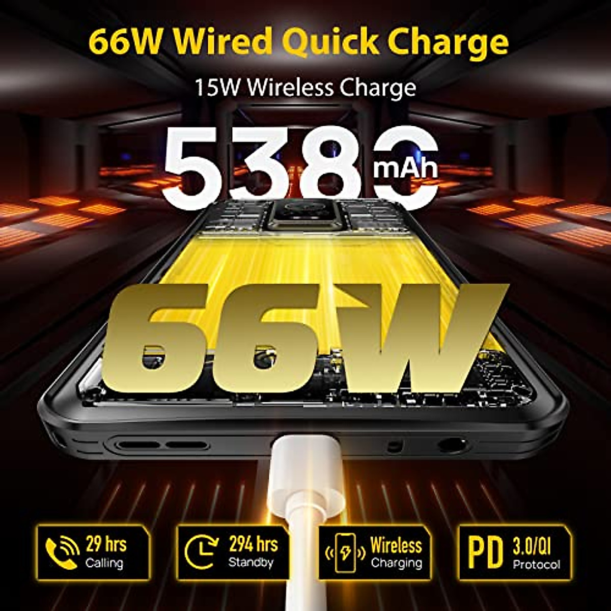 Ulefone Armor 17 Pro Rugged Cell Phone 4G, Helio G99 13+256GB, 108MP Pro Camera, 120Hz Display, 66W Quick Charge, Work with Magnetic Accessories, Android 12 Unlocked Smartphone, 2.4/5G WiFi 6