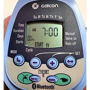 Galcon 7101D Battery Operated Single Valve Sprinkler Timer with a Waterproof Professional Irrigation Controller 3/4 inch Valve Drip, Sprinkler, GAR6S231UP0