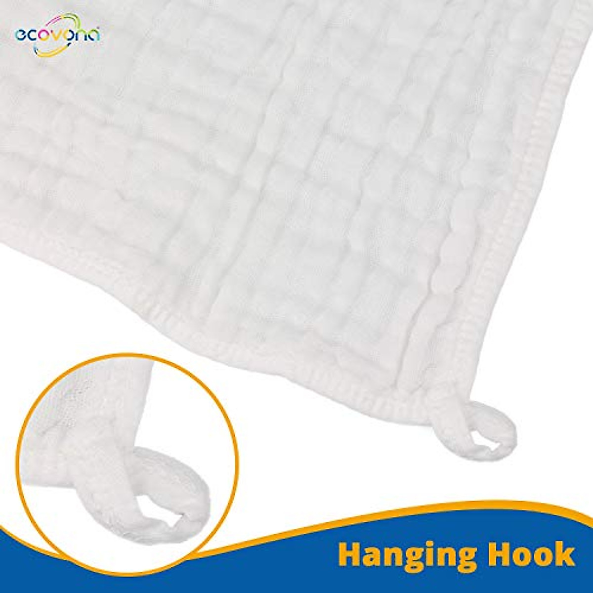 Muslin Burp Cloth for Baby Boys and Girls (6 Pack) | Cotton Newborn Essential Must Have Item | White Unisex Design | Super Soft and Absorbent Burping and Spit Up Cloths | Multi Use Baby Shower Idea