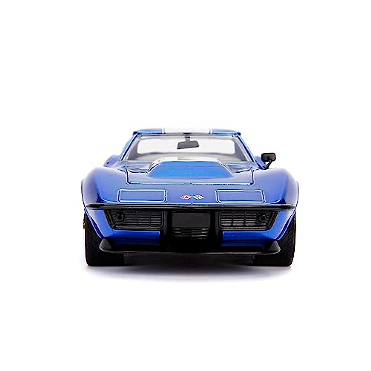 Jada 1969 Chevrolet Corvette Stingray Zl-21 Blue with White Stripe Bigtime Muscle 1/24 Die-cast Model Car 30532