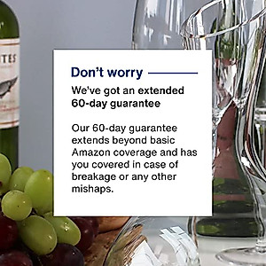 GoodGlassware Wine Decanter – Personal Red Wine Carafe with Wide Base and Aerating Punt - Crystal Clear, Full Bottle Pitcher (44 oz Capacity)