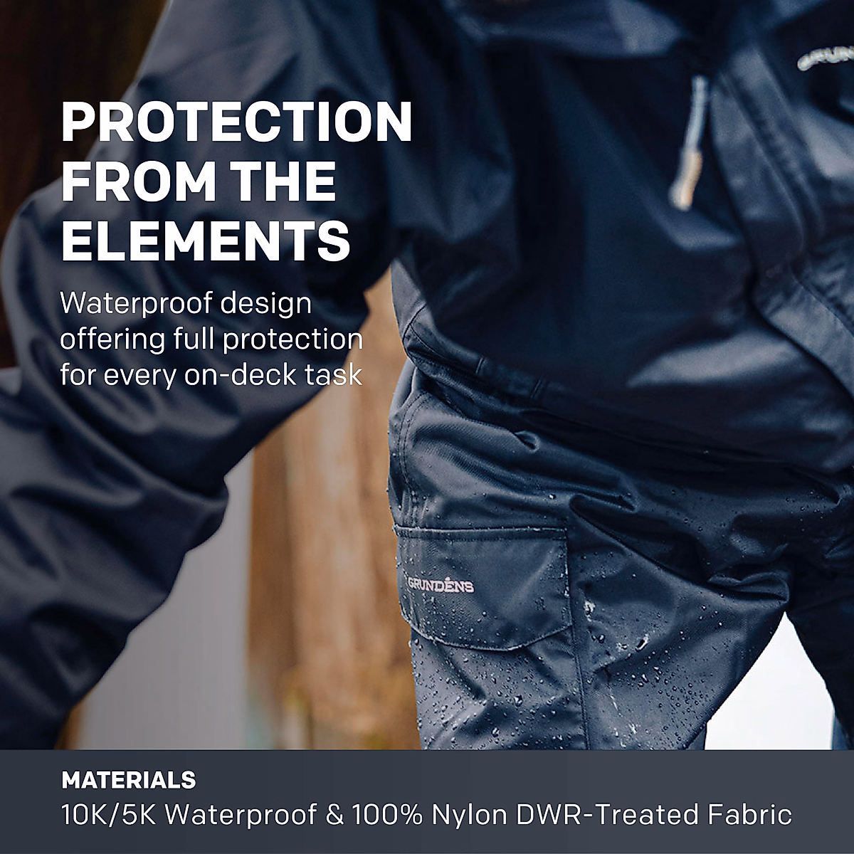 Grundéns Women's Weather Watch Bib | Updated | Waterproof, Stain-Resistant, Black, Medium