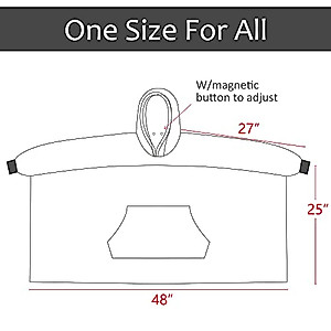 Tirrinia Oversized Hoodie Blanket Batwing Sleeve Sweatshirt Cozy Sherpa Huge Wearable Blankets Gift for Adults Women Teenagers Wife Girlfriend Black