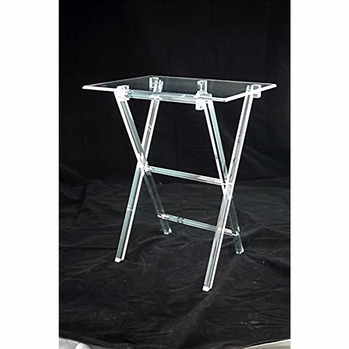 Clear Acrylic Folding TV Snack Tray