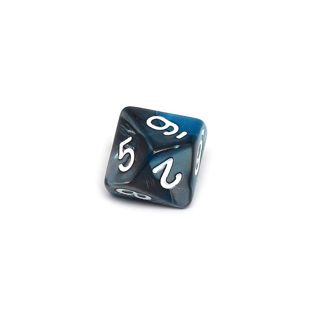 Ten Count Teal and Grey Granite D10 Collection - 10 Count Pack of Matching Numbered 10 Sided Dice - Perfect for Tabletop War Games, RPGs, and Educational Use
