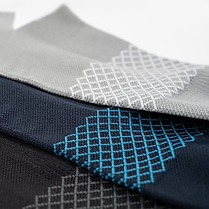 Copper Compression Socks for Women & Men | Powerknit Compression For Running, Cycling & Pain Relief | 15-20 mmHg Plantar Fasciitis Socks with Padded Arch Support - 3 Pair Small MultiColor