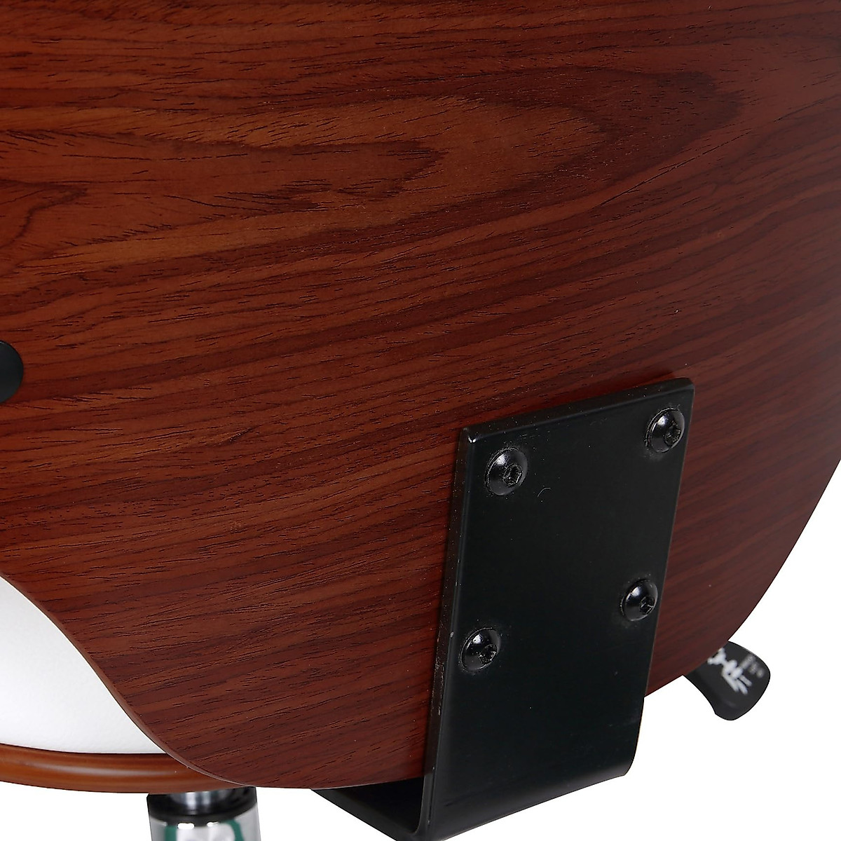 Porthos Home Lillian Mid-Century Office Chair, Water and Stain Resistant Faux Leather Upholstery, Tilt Mechanism, Height Adjustable, 360-degree Swivel, Sturdy Chrome Base with Wheels