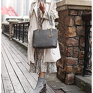 Mia K Collection Shoulder Handbag for Women: Vegan Leather Satchel-Tote Bag, Top-Handle Purse, Ladies Pocketbook Mustard