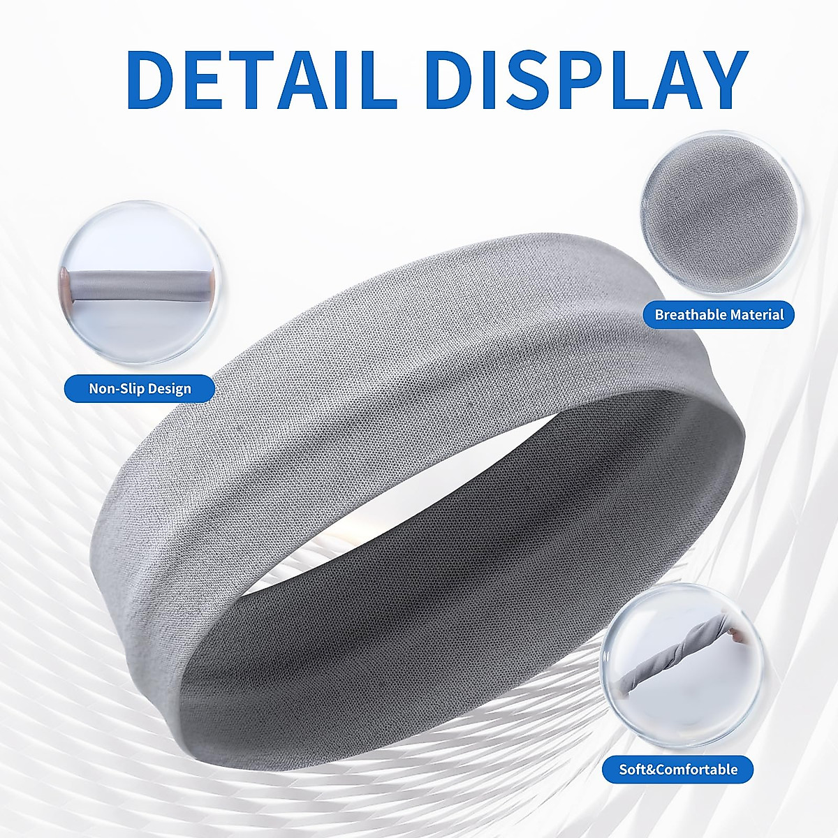 AQSXO 42 Pack Soft Elastic Stretch Athletic Hair Bands, Fashion Headbands for Women's Hair and Girls