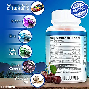 NutraPro Long Hair Gummies – Anti-Hair Loss Supplement for Faster Hair Growth of Weak, Thinning Hair – Grow Long Thick Hair & Increase Hair Volume with Biotin And 10 Hair Vitamins.For Men And Women.