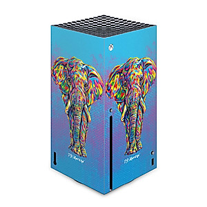 Head Case Designs Officially Licensed P.D. Moreno Elephant Animals II Matte Vinyl Sticker Gaming Skin Case Cover Compatible with Xbox Series X Console
