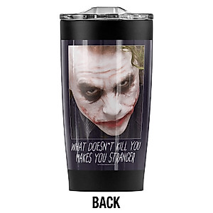 Logovision Batman Dark Knight Joker Stranger Stainless Steel Tumbler 20 oz Coffee Travel Mug/Cup, Vacuum Insulated & Double Wall with Leakproof Sliding Lid | Great for Hot Drinks and Cold Beverages