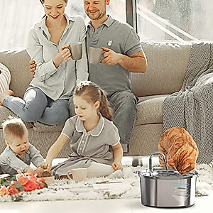 PEKTACO Cat Water Fountain Filters Replacement & Pre-Filter Sponges for 3.2L/108oz Automatic Pet Fountain, Dog Water Dispenser 9 Pack Filters & 9 Pre-Filter Sponges Foam Filters