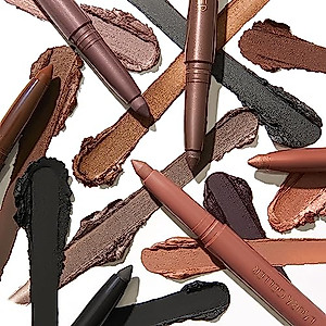 LAURA GELLER NEW YORK Kajal Longwear Kohl Eyeliner Pencil - Smoky Taupe Kohl - Caffeine and Vitamin E - Smooth & Blendable Liner - Built-In Sharpener