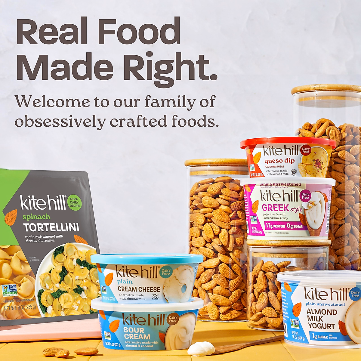 Kite Hill Vanilla Almond Milk Yogurt, 5.3 Ounces, Dairy Free