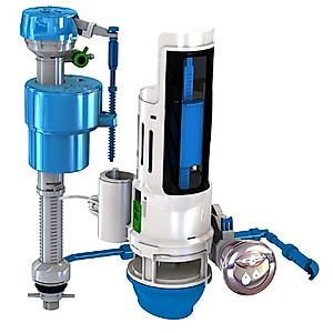 Danco HYR460 Hydroright HyrdroRight Universal Water-Saving Toilet Repair Kit with Dual Flush Valve, Push Btton Handle, White