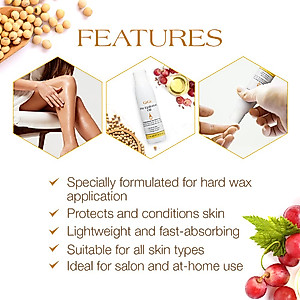 GiGi Pre Epilation Oil with Soybean and Grape Seed Oils, 4 fl oz