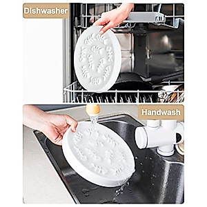 Raised Cat Dog Slow Feeder Bowl with Stand, Cat Bowls for Slow Eating, Ceramic Elevated Slow Feed Cat Bowls, Pet Bowl for Cat and Dog, Cat Puzzle Feeder for Healthy Eating Diet, 3'' High, 8.5'' Wide