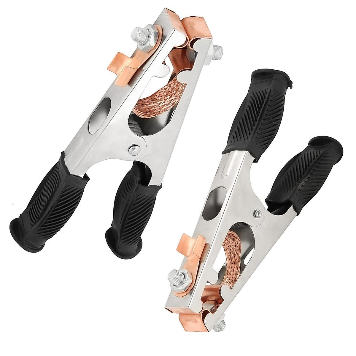 500A Ground Clamp, Electroplated Ground Clamp Copper Welding Earth Clip Perfect Replacement Part for Manual Welder 20x9x3cm(US Type)