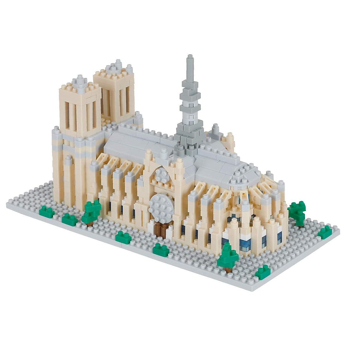 nanoblock - World Famous Buildings - Notre Dame Cathedral, Sight to See Series Building Kit