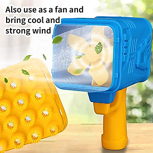 Bazooka Bubble Gun Toys for Ages 2-4 Toddlers|Mini Bubble Machine Gun Blaster Toys for Ages 5-7 Kids|Birthday Gifts for 6 8 9 3 Year Old Boys and Girls (Blue)