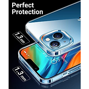 TORRAS Crystal Clear iPhone 13 Mini Case, Ultra-Thin Slim Fit Phone Cases for iPhone 13 Mini, [Long Lasting Clarity] Soft Silicone iPhone Mini 13 Case, Crystal Clear