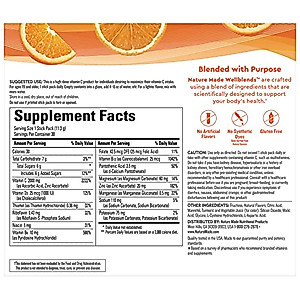 Nature Made Wellblends ImmuneMAX Fizzy Drink Mix, Vitamin C 2000mg with Zinc 20 mg, Vitamin D3 1000 IU (25 mcg), plus Seven B Vitamins and Electrolyte Hydration Blend, 30 Stick Packs