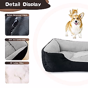SENNAUX Small Dog Bed Mat, Polypropylene Material, 17.7in x 11.8in x 6in, Non-Slip Bottom