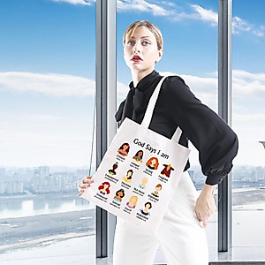 GJTIM Fairy Tales Gift Movie Princess Fan Gift Cartoon Movie Merchandise Gift Princess Accessories Bag Princess Themed Tote Bag (God Says Tote)