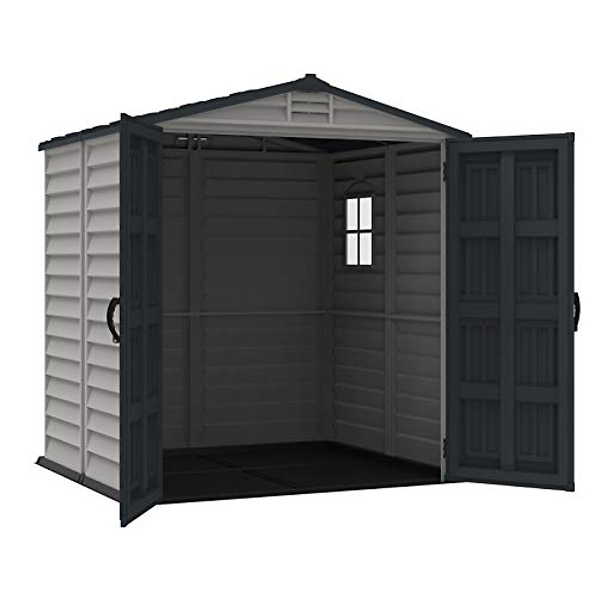 Duramax 30425 Storemate Plus Outdoor Storage Shed, Gray/Dark Gray