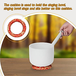 Seven pcs Cloth O-ring Playing 6-12" 8-14" Crystal Singing Bowl (6-12inch)