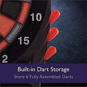 Viper by GLD Products 800 Regulation Size Electronic Dartboard, Featuring 57 Game options for up to 16 players, Enhanced Scoring Experience with Ultra-Thin Spider, and Top Quality Segments to Reduce Bounce Outs, Black