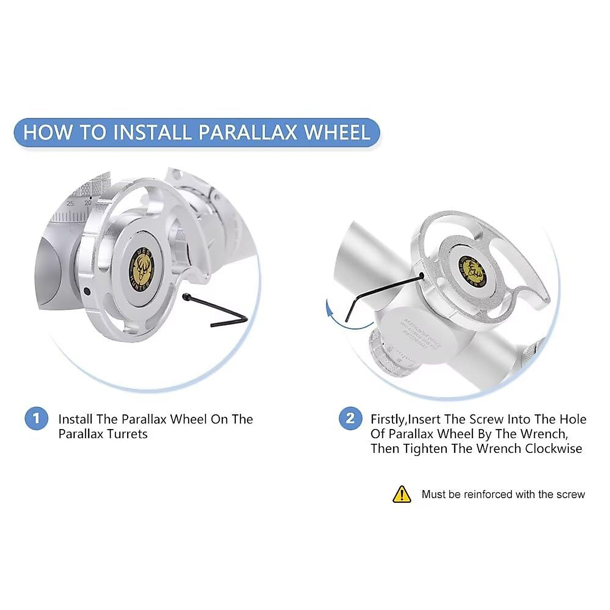 WestHunter Optics WHI 6-24x50 SFIR FFP Scope, First Focal Plane Red Green Illuminated Etched Glass Reticle, 30mm Tube Tactical Precision 1/10 MIL Scopes | Silver, Picatinny Kit B