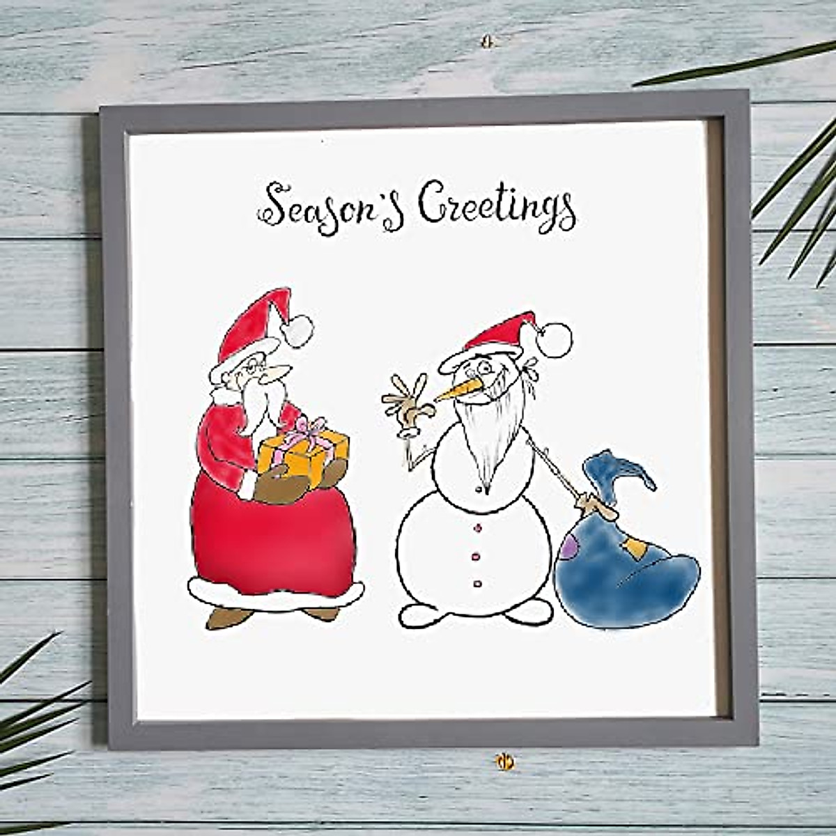 Christmas Clear Stamps for Card Making Christmas Santa Snowman Clear Stamp Christmas Blessing Words Transparent Silicone Stamp for DIY Scrapbooking Supplies Embossing Paper Card Album Decoration Craft