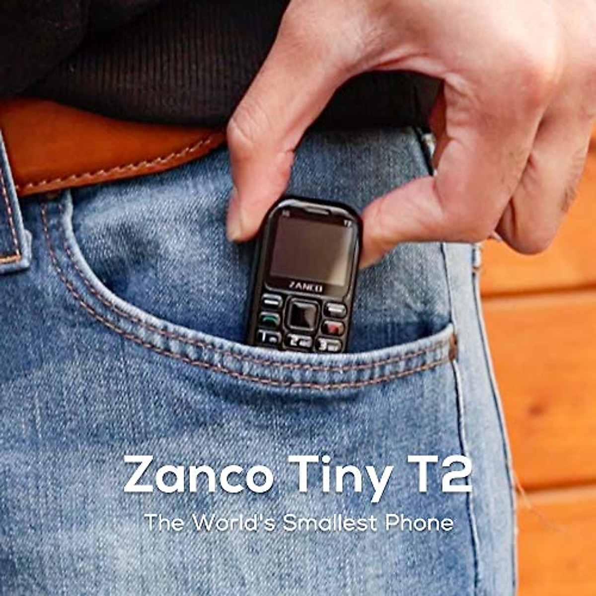 zanco Tiny t2 World's Smallest 3G WCDMA Mobile Phone,Smallest Mini Phone Small Phone Travelling Phone,Pocket Cell Phone