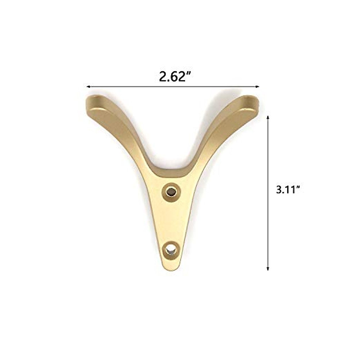 Bitray 4 PCS Coat Rack Wall Mounted Coat Clothes Hook for Towel/Robe Clothes Hook, Zinc Alloy Bedroom Hook for Closet Top Bathroom Kitchen Cabinet Garage,Gold