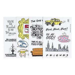Paladone Friends TV Show Quotes and Icon Magnets for Refrigerators and Lockers (Set of 25), Central Perk, Pivot, You are My Lobster
