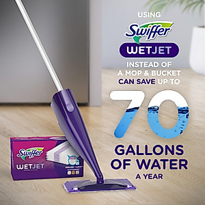Swiffer WetJet Hardwood Floor Cleaner Spray Mop Pad Refill, Multi Surface, 24 Count