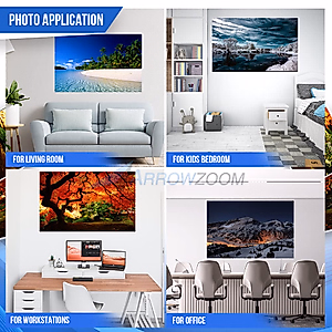 Arrowzoom 6 Felt Wall Art Acoustic Panel Display Stylish Decorative Acoustical Tiles Noise Reduction Recording Studio Room Home Treatment Strong Adhesive DIY Nature Design C 23.6 x 35.4 in AZ1228