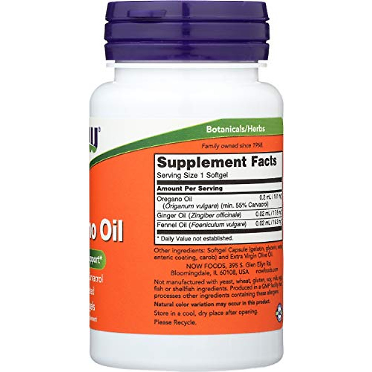 Now Foods Oregano Oil Enteric Coated Sg, 90 CT