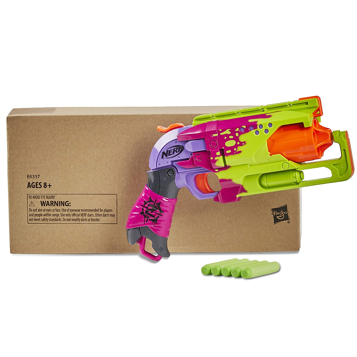 Nerf Zombie Strike Hammershot Blaster, Splatter (Amazon Exclusive)