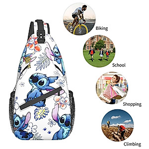 Sling Bag for Women Men Fanny Pack for Teenager Cute Crossbody Bag Mini Purse Backpack For Travel Hiking