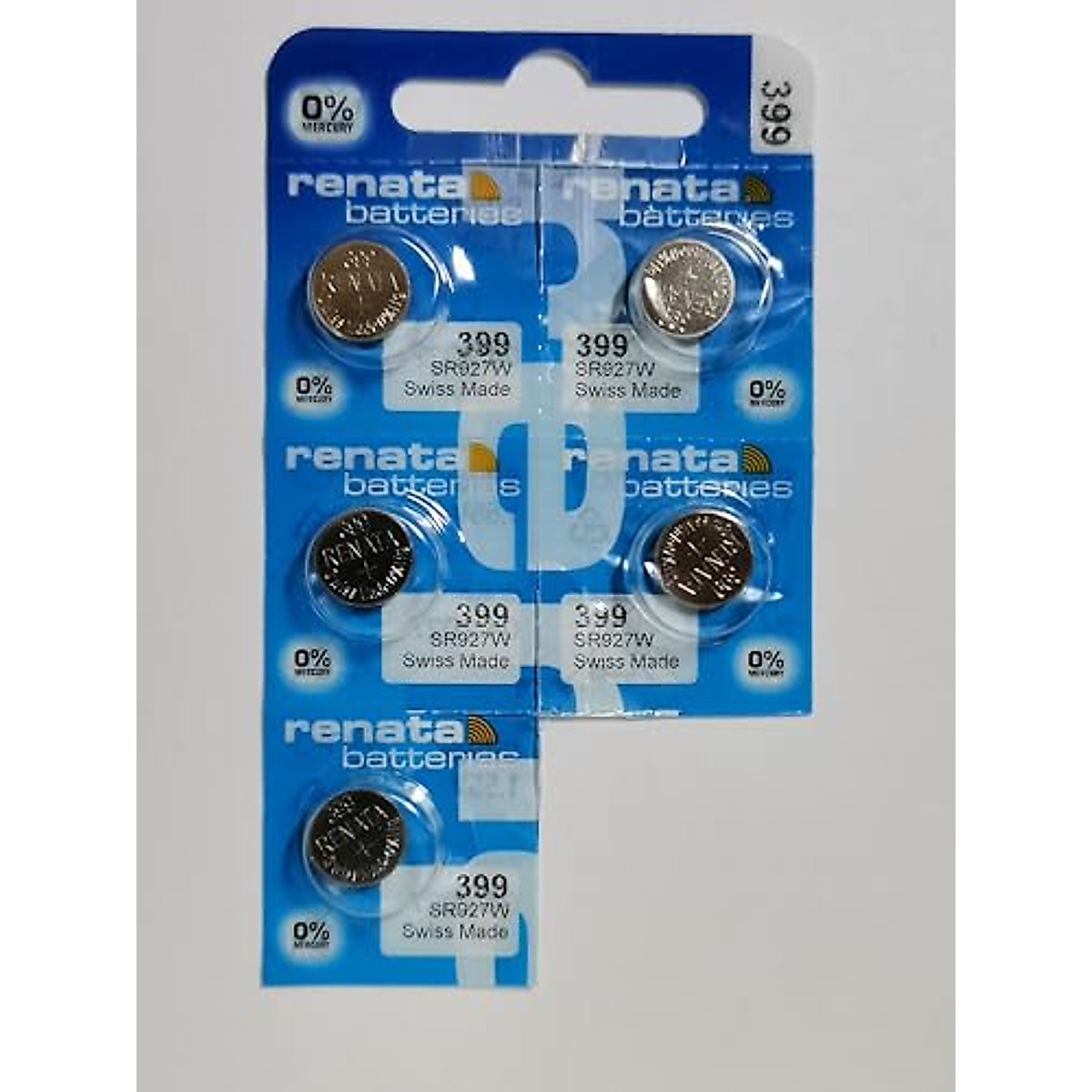 Renata Batteries 399 Silver Oxide Battery (5 Pack)