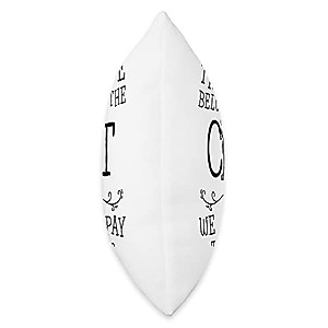 This house belongs to the cat Tee This House Belongs to The cat we just Pay The Bills Throw Pillow, 18x18, Multicolor