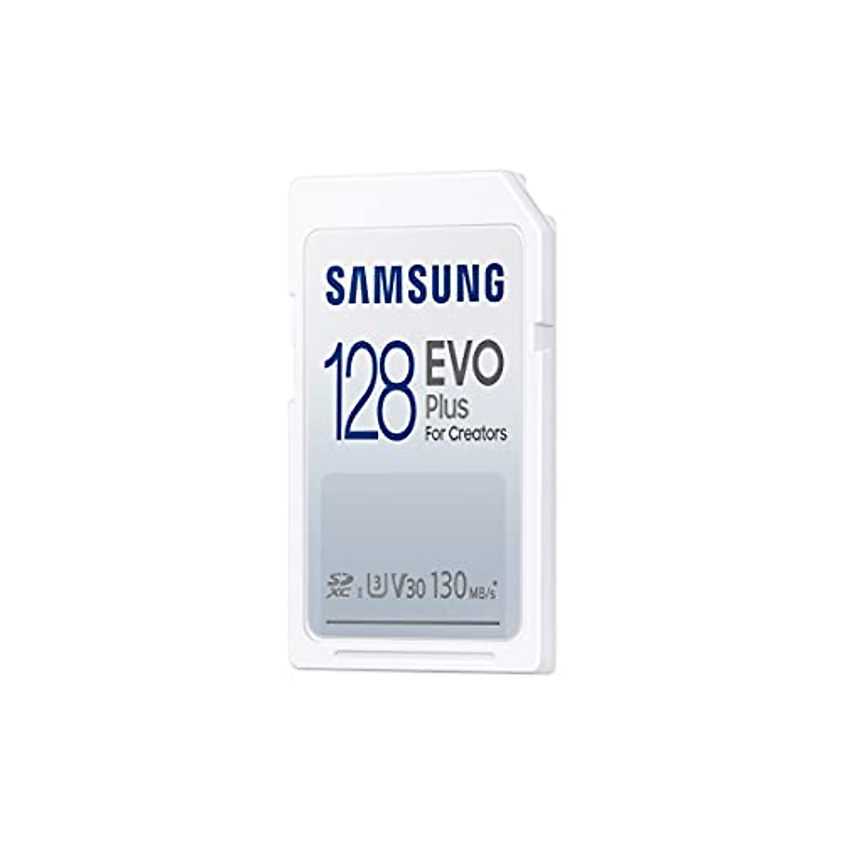 SAMSUNG EVO Plus Full Size 128 GB SDXC Card 130MB/s Full HD & 4K UHD, UHS-I, U3, V30 (MB-SC128K/AM)