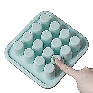 MyMilk by Souper Cubes Half-Ounce Silicone Tray - Freeze and Store Breast Milk and Baby Food - 2 pack - fits any baby bottle (Mint)