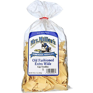 Mrs. Miller's Old Fashioned Egg Noodles, Extra Wide 16 Ounce (Pack of 6)