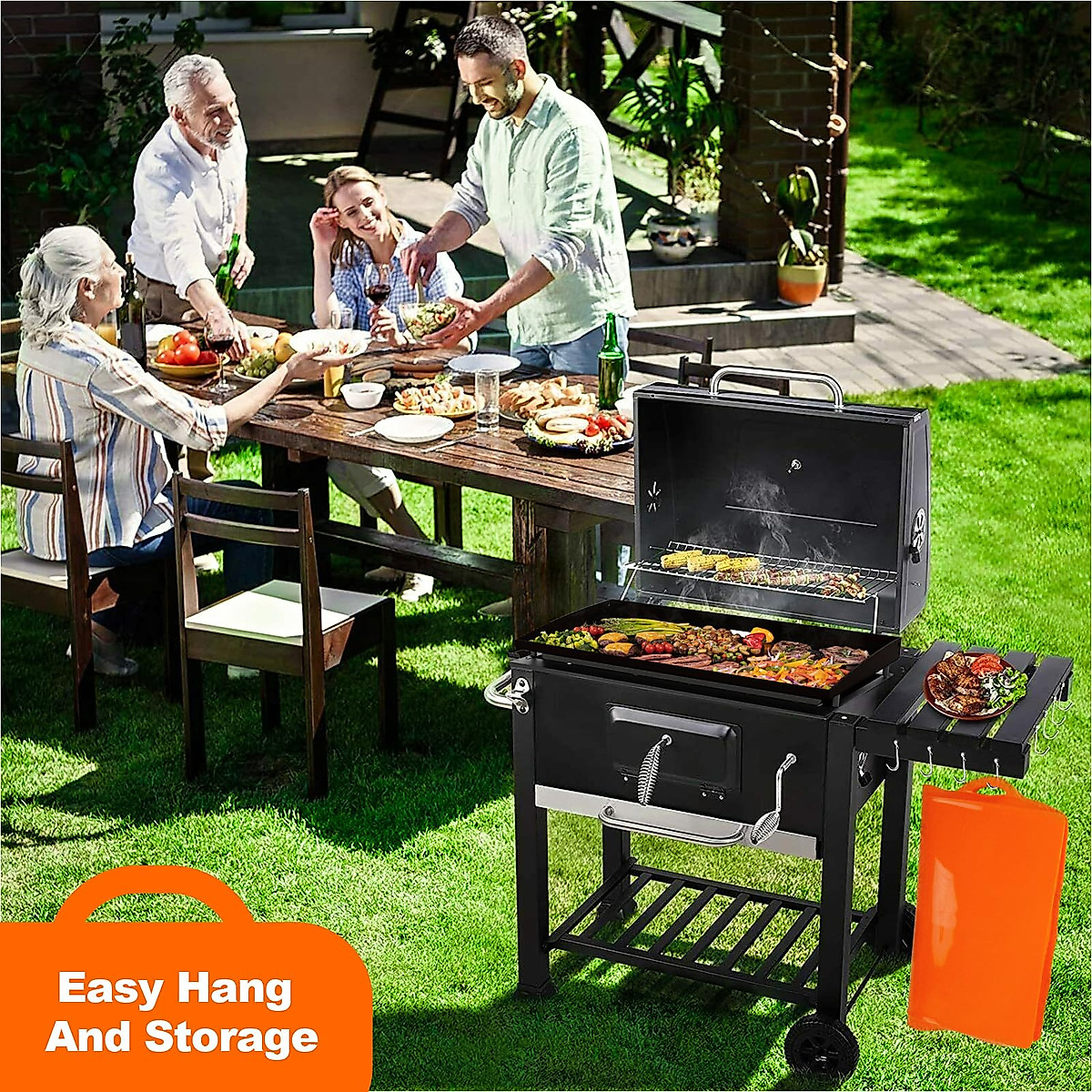 28” Blackstone Griddle Cover Silicone Griddle Mat for 28 Inch Blackstone Griddle, Heavy-Duty Food Grade Silicone Mat to Protect from Pollen, Debris and Rust, All-Season Protective Griddle Cover