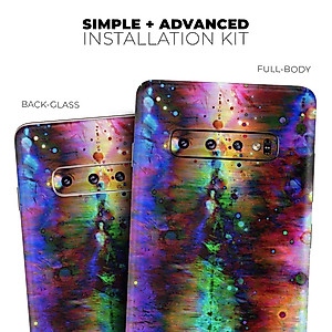 DesignSkinz Neon Paint Mixtured Surface Protective Vinyl Decal Wrap Skin Cover Compatible with The Samsung Galaxy S20 (Screen Trim & Back Glass Skin)