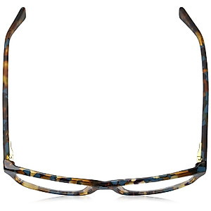 Michael Kors 0MK4024 Optical Full Rim Rectangle Womens Sunglasses, Turquoise Tortoise, 53/15/135